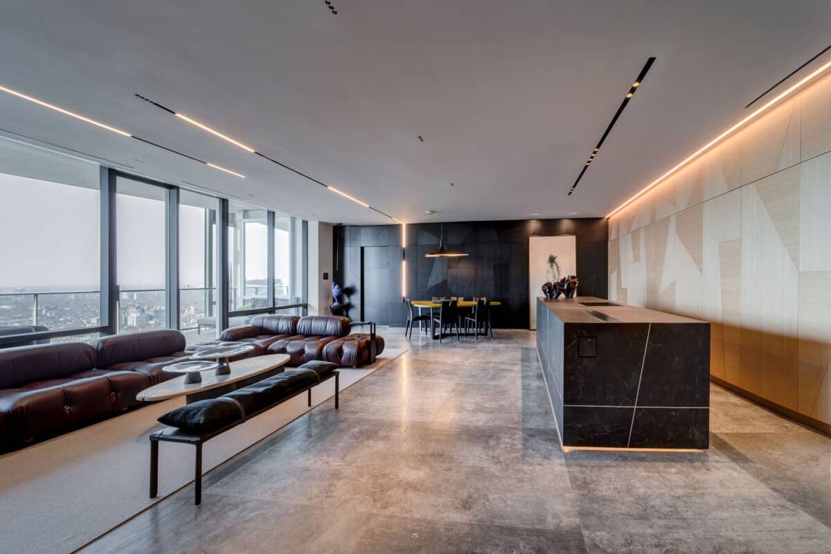 Custom LED linear, Shangri La Residence | LumenTruss